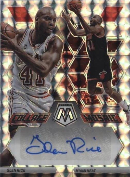 2022-23 Panini Mosaic - Collage Autographs Mosaic Glen Rice #CM-RIC (AU ...