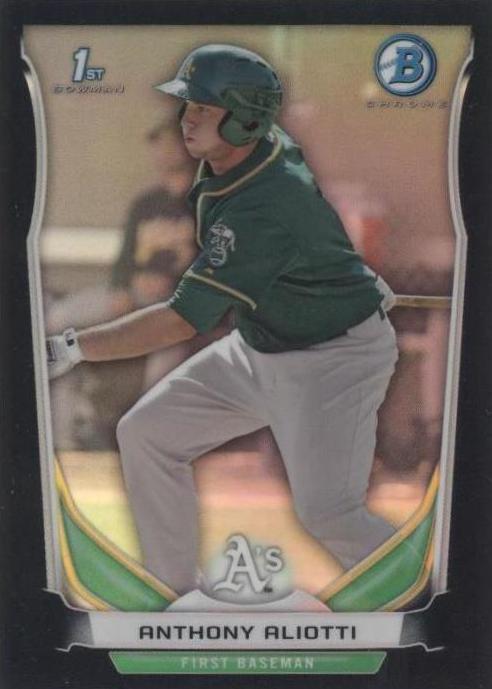 2014 Bowman - Prospects Chrome Anthony Aliotti #BCP77 Black Refractor /99 (RC) for sale online ...