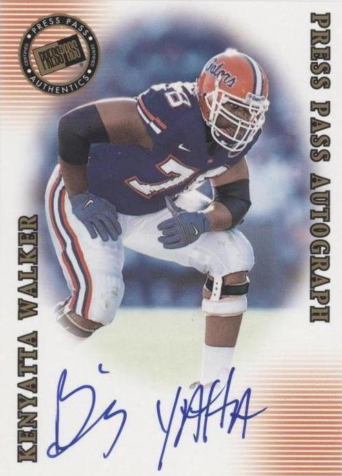 2001 Press Pass SE - Autographs Kenyatta Walker (AU, RC) for sale online | eBay