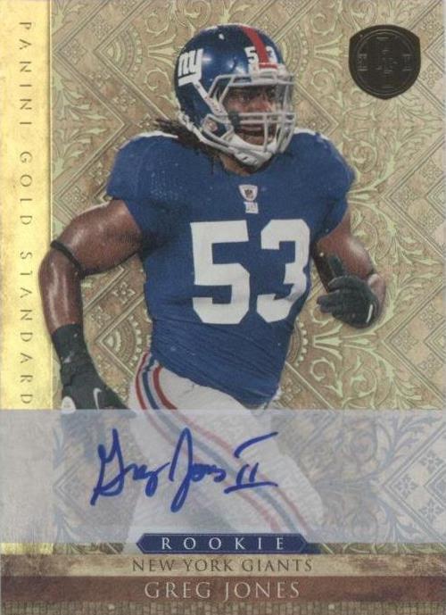 2011 Panini Gold Standard - Greg Jones #185 Silver Signatures /499 (AU ...