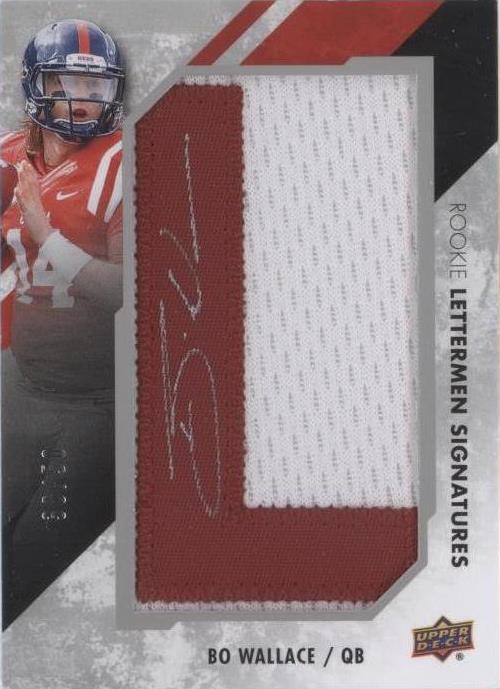 2015 Upper Deck - Rookie Lettermen Signatures #RL-BW Bo Wallace /50 (AU ...