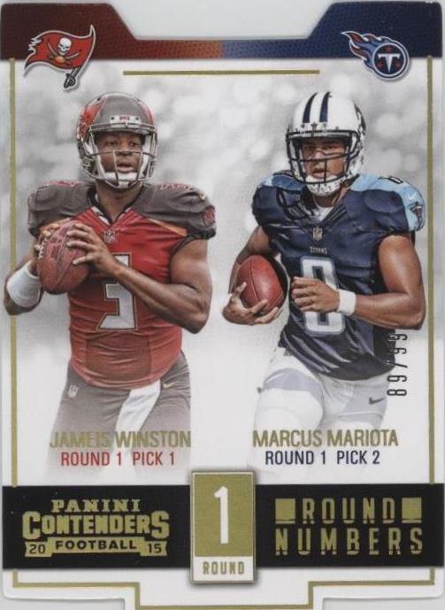 2015 Panini Contenders - Round Numbers Holo Gold #RN1 Jameis Winston ...