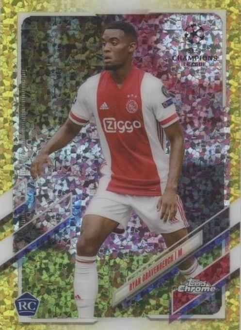2020-21 Topps Chrome UCL - Ryan Gravenberch #98 Yellow Mini-Diamond Refractor /299 (RC) for sale ...