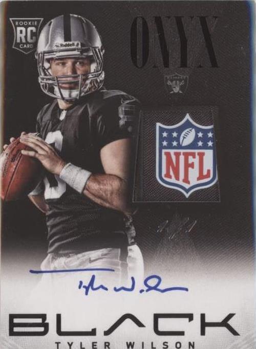 2013 Panini Black - Onyx Rookie Materials Tyler Wilson #38 Black ...