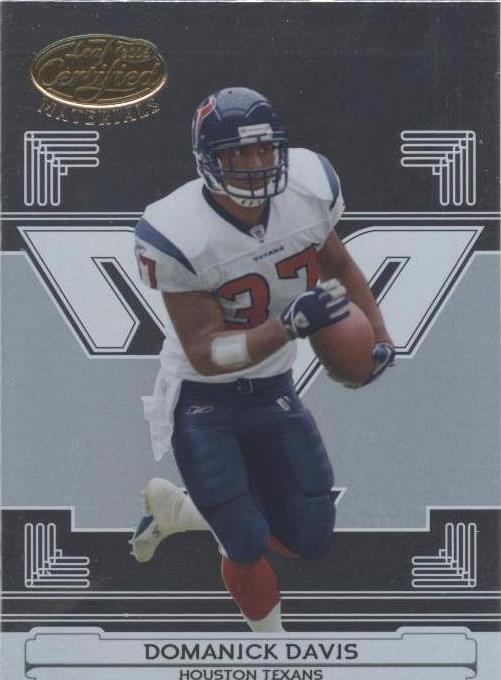 2006 Leaf Certified Materials - #60 Domanick Davis for sale online | eBay