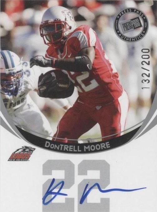 2006 Press Pass - Autographs Silver DonTrell Moore /200 (AU, RC) for ...