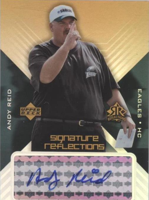 2004 Upper Deck Reflections - Signature Reflections #SR-AR Andy Reid ...