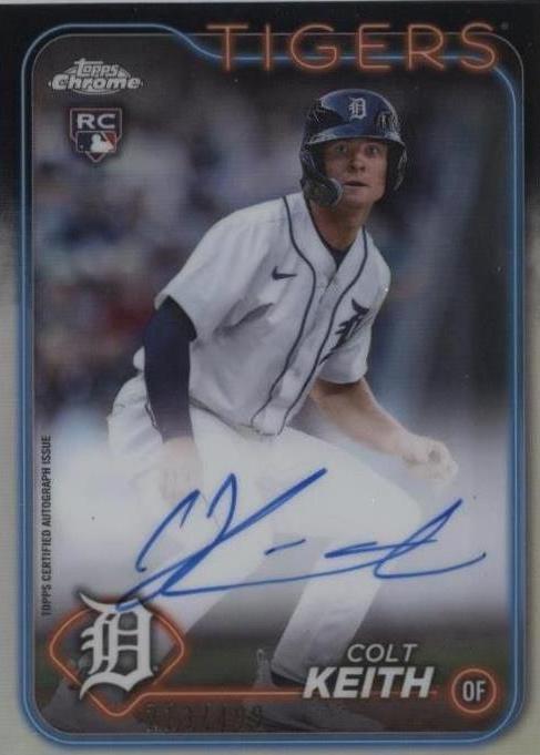 2024 Topps Chrome - Rookie Autographs Colt Keith #RA-CKE Refractor /499 ...