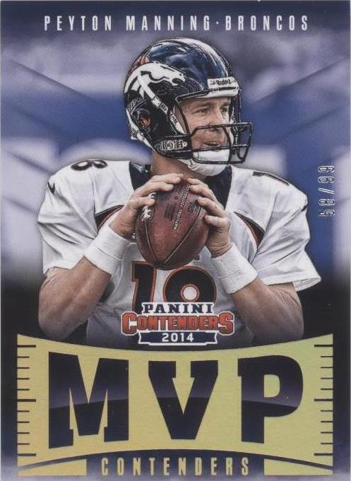 2014 Panini Contenders - Mvp Contenders Peyton Manning #2 Holo Gold /99 for sale online | eBay
