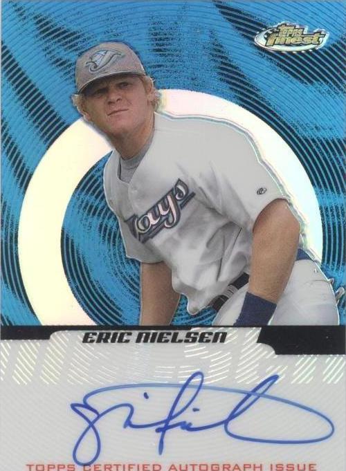 2005 Topps Finest - Autographs Blue Refractor #153 Eric Nielsen /299 ...