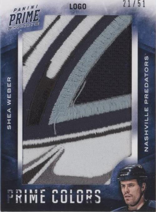 2013-14 Panini Prime - Prime Colors Logo #PC-SW Shea Weber /51 (MEM ...