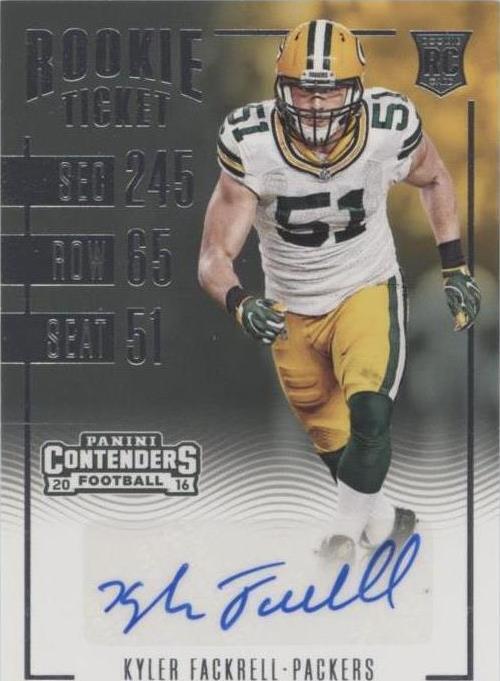 2016 Panini Contenders - Rookie Ticket Kyler Fackrell #229 (AU, RC) for ...
