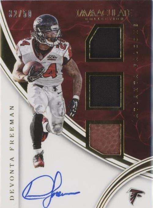 2016 Panini Immaculate Collection - Immaculate Players Collection Autographs Devonta Freeman #DF ...
