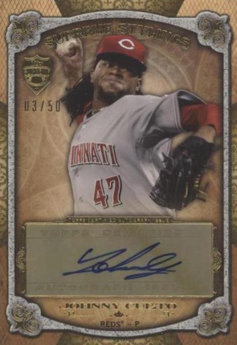 2013 Topps Supreme - Supreme Stylings Autographs Johnny Cueto #SS-JC ...