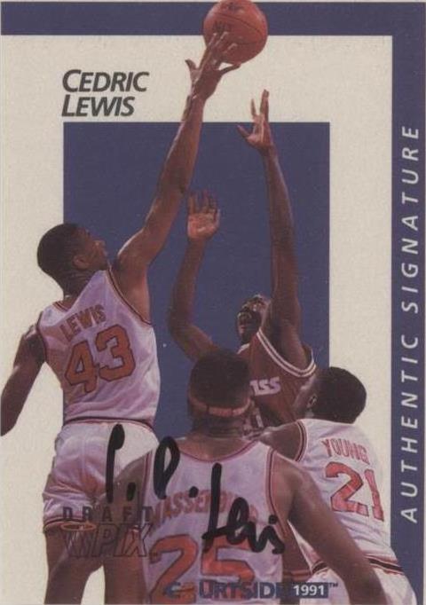 1991 Courtside Draft Pix - Autographs #33 Cedric Lewis (AU, RC) for sale online | eBay