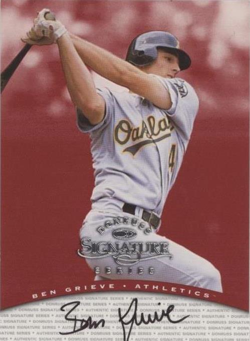 1997 Donruss Signature Series - Authentic Signatures Ben Grieve (AU ...