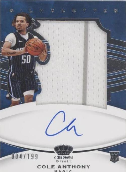 2020-21 Panini Crown Royale - Rookie Silhouettes Cole Anthony #131 /199 ...