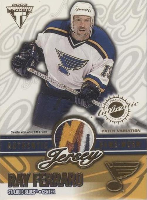 2002-03 Pacific Private Stock Titanium - Authentic Game-Worn Jerseys ...