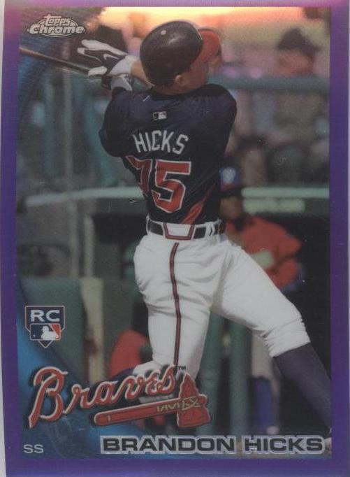 2010 Topps Chrome - Brandon Hicks #197 Purple Refractor /599 for sale ...