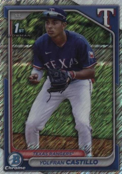 2024 Bowman Chrome - Prospects Yolfran Castillo #BCP-159 Shimmer ...