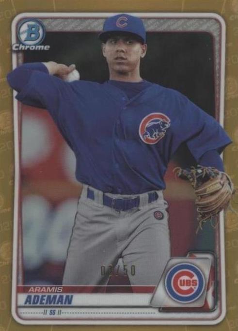 2020 Bowman - Chrome Prospects Aramis Ademan #BCP-110 Gold Refractor ...