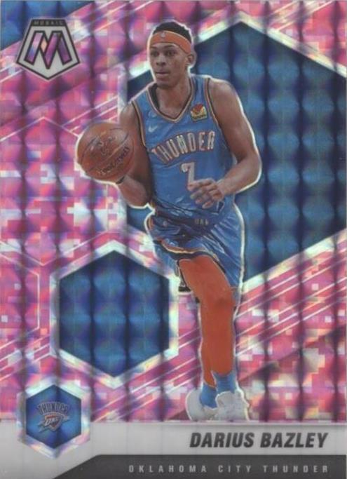 2020-21 Panini Mosaic - Darius Bazley #188 Pink Camo Mosaic Prizm for ...