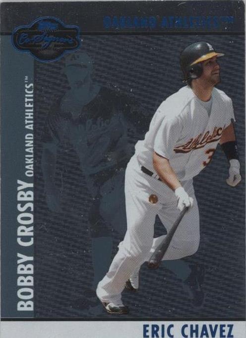 2008 Topps Co-Signers - Silver Blue #088 Eric Chavez, Bobby Crosby /250 ...