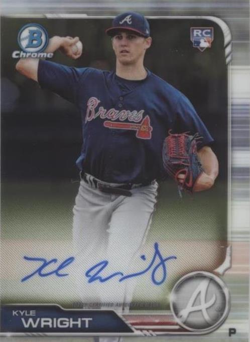 2019 Bowman - Chrome Rookie Autographs #CRA-KW Kyle Wright (AU, RC) for ...