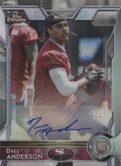 2015 Topps Chrome - Rookies Dres Anderson #169 Refractor Autographs ...