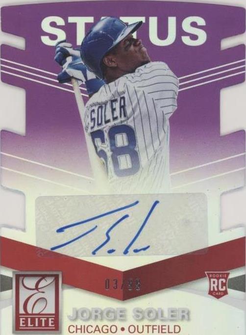 2015 Panini Elite - Signatures Status Purple Die-Cut #23 Jorge Soler ...