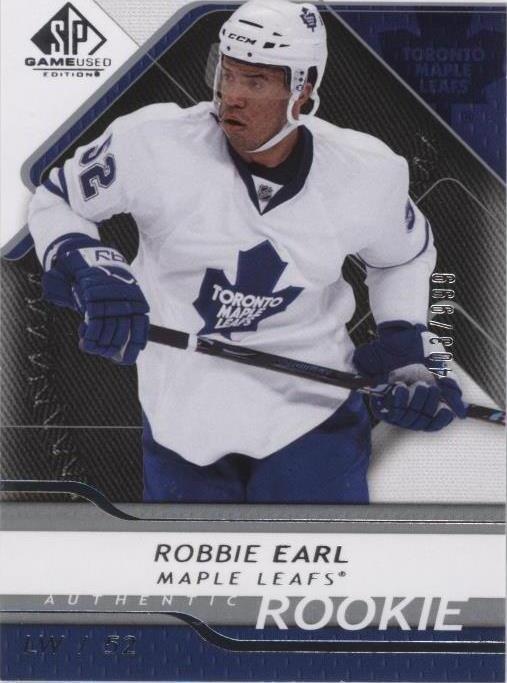 2008-09 SP Game Used Edition - Authentic Rookies #150 Robbie Earl /999 ...