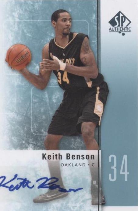 2011-12 SP Authentic - Autographs #46 Keith Benson (AU, RC) for sale ...