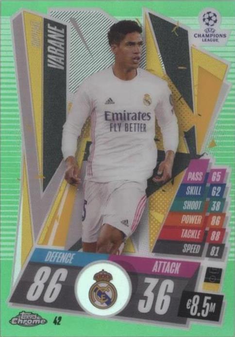 2020-21 Topps Chrome Match Attax UCL - Green Refractor #42 Raphael ...