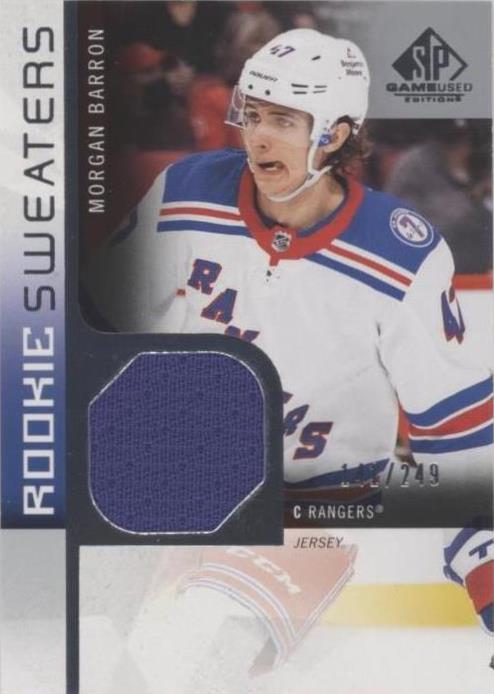 2021-22 Upper Deck SP Game Used - Rookie Sweaters #RS-MB Morgan Barron /249 (MEM, RC) for sale ...