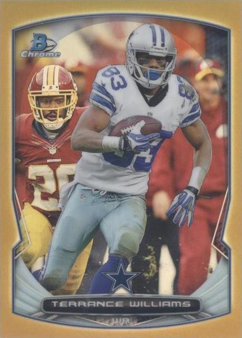 2014 Bowman Chrome - Gold Refractor #86 Terrance Williams /50 for sale ...