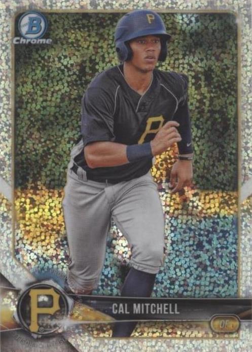 2018 Bowman Draft - Chrome Cal Mitchell #BDC-45 Sparkles Refractor (RC ...