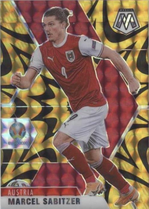 2021 Panini Mosaic UEFA Euro 2020 - Marcel Sabitzer #2 Reactive Gold Mosaic Prizm for sale ...