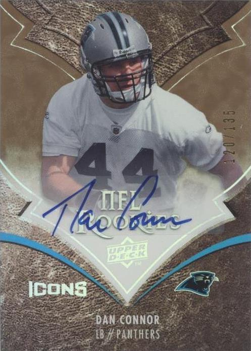 2008 Upper Deck Icons - Dan Connor #121 Rookie Autographs Rainbow /135 ...
