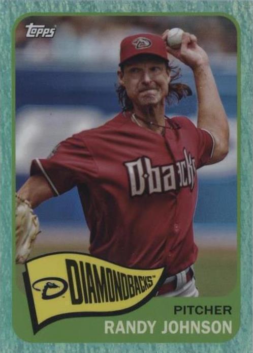 2023 Topps Archives - 1965 Topps Randy Johnson #179 Aqua Sparkle Foil ...