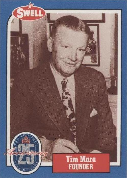 1988 Swell Football Greats Hall of Fame - Tim Mara #74 (RC) for sale ...