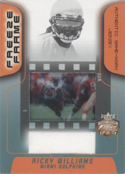 2002 Fleer Focus Jersey Edition - Freeze Frame Jersey #FR-RW Ricky ...