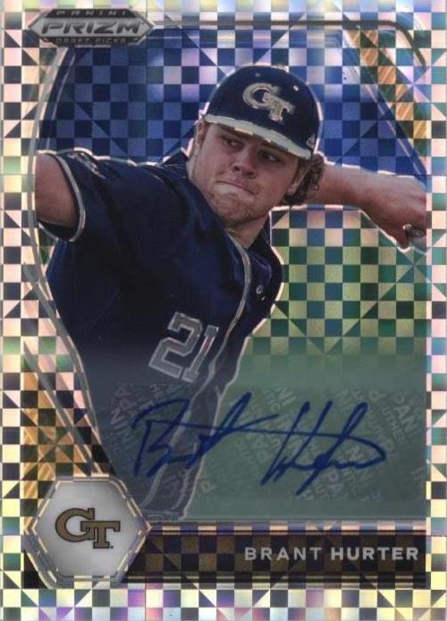 2021 Panini Prizm Draft Picks - Brant Hurter #PDP193 Power Plaid Prizm ...