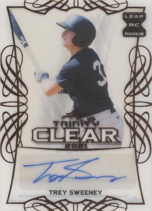 2021 Leaf Trinity - Clear Autographs Trey Sweeney #CA-TS1 (AU, RC) for ...