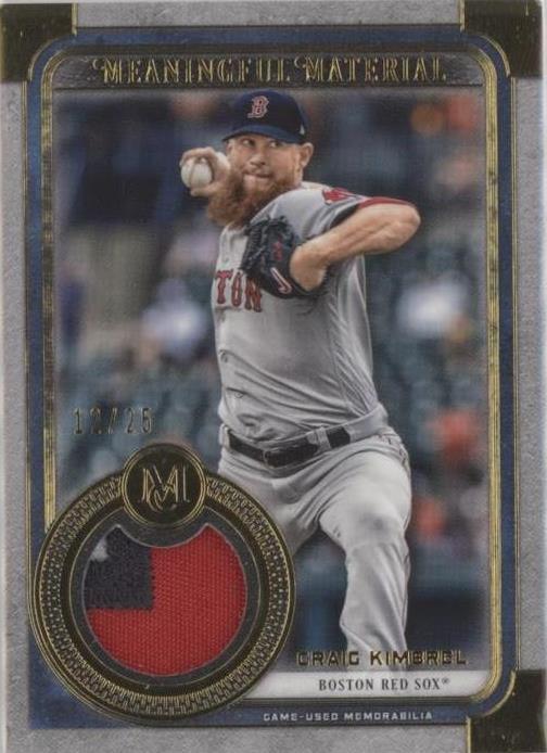 2019 Topps Museum Collection - Meaningful Material Patch Relics Gold # ...