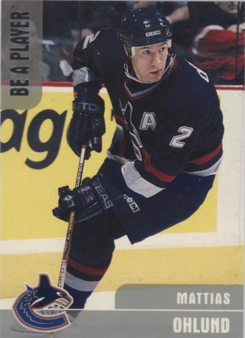 1999-00 In the Game Be A Player Memorabilia - Mattias Ohlund #19 Silver ...