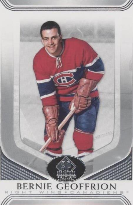 2020-21 Upper Deck SP Signature Edition Legends - #35 Bernie Geoffrion ...