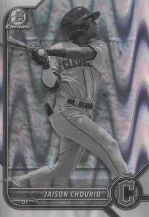 2022 Bowman Draft - Chrome Jaison Chourio #BDC-189 Black & White ...