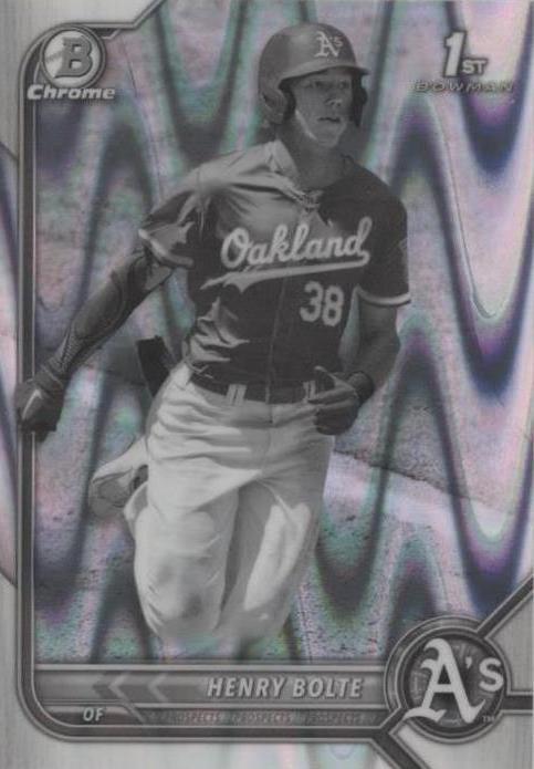 2022 Bowman Draft - Chrome Henry Bolte #BDC-121 Black & White RayWave Refractor (RC) for sale ...