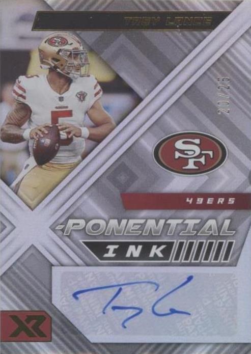 2022 Panini XR - X-Ponential Ink Trey Lance #XPI-TL /25 (AU) for sale ...