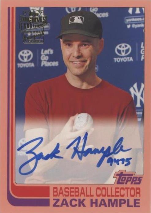 2017 Topps Archives - Fan Favorite Autographs 1982 Zack Hample #FFA-ZH ...